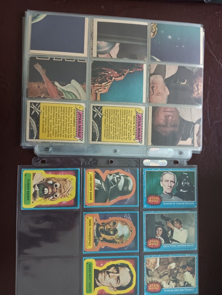 Star Wars Scanlens 1977 almost complete set - 70 of 72 cards. | eBay