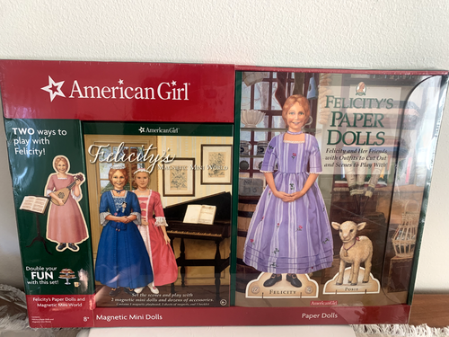 American Girl Doll Felicity 2 for 1 Paper Doll and Magnetic Book- NEW ...