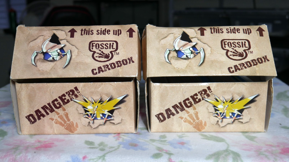 2 Vintage Wotc 1999 Pokemon Fossil Card Boxes - BOX ONLY! | eBay
