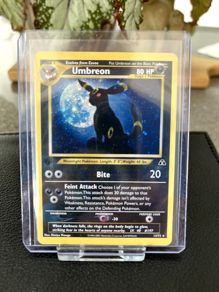 Umbreon 13/75 Neo Discovery- Holo Graphic - 1st Edition -Stage 1 ...