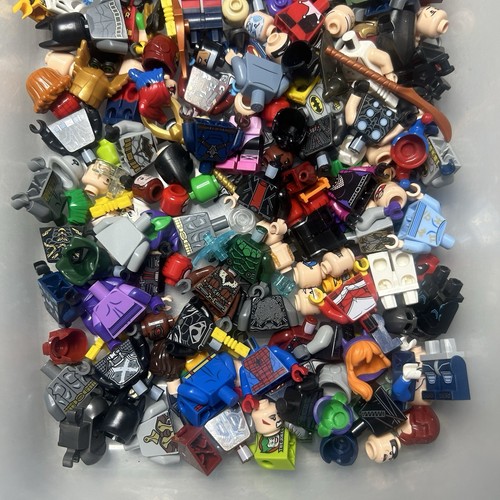 Huge Lot of Lego Dc And Marvel Superheroes Minifigure Parts Batman ...