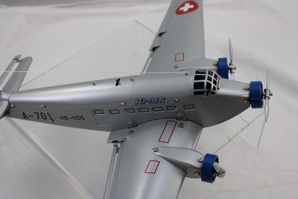 Marklin - JU-52 Swiss Version - Wind Up Tinplate Tri-Motor Airplane ...