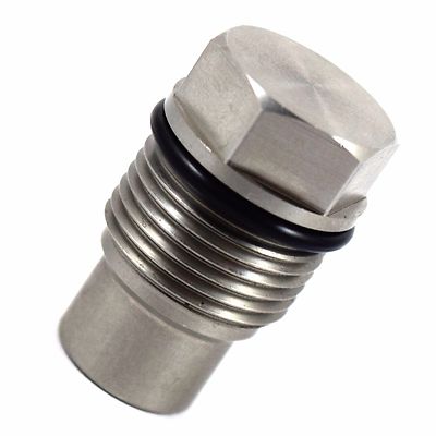 RACE FUEL RAIL RELIEF VALVE PLUG FOR 2004.5-10 CHEVY GMC 6.6 DURAMAX ...