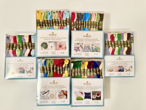 Lot of 24 Boxes DMC Skeins Assorted Colors Embroidery Floss Thread *NEW ...