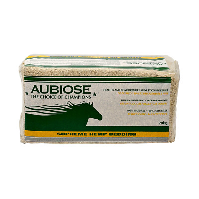Aubiose Supreme Hemp Bedding 20kg - Low-dust Bedding for Horses, Hens ...