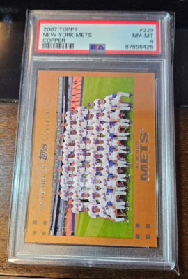2007 Topps New York Mets team card #229 Copper /56 psa 8 pop 1 | eBay