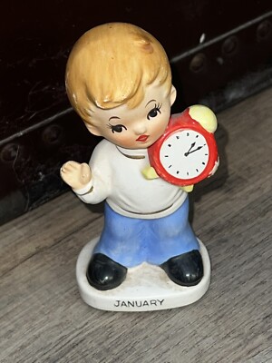 Vintage JANUARY BIRTHDAY BOY FIGURINE Price Imports Japan 4.5” | eBay