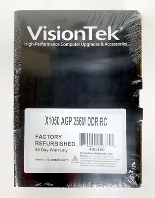 VisionTek 400160 ATI Radeon X1050 AGP 256M DDR RC VGA Video Graphics ...