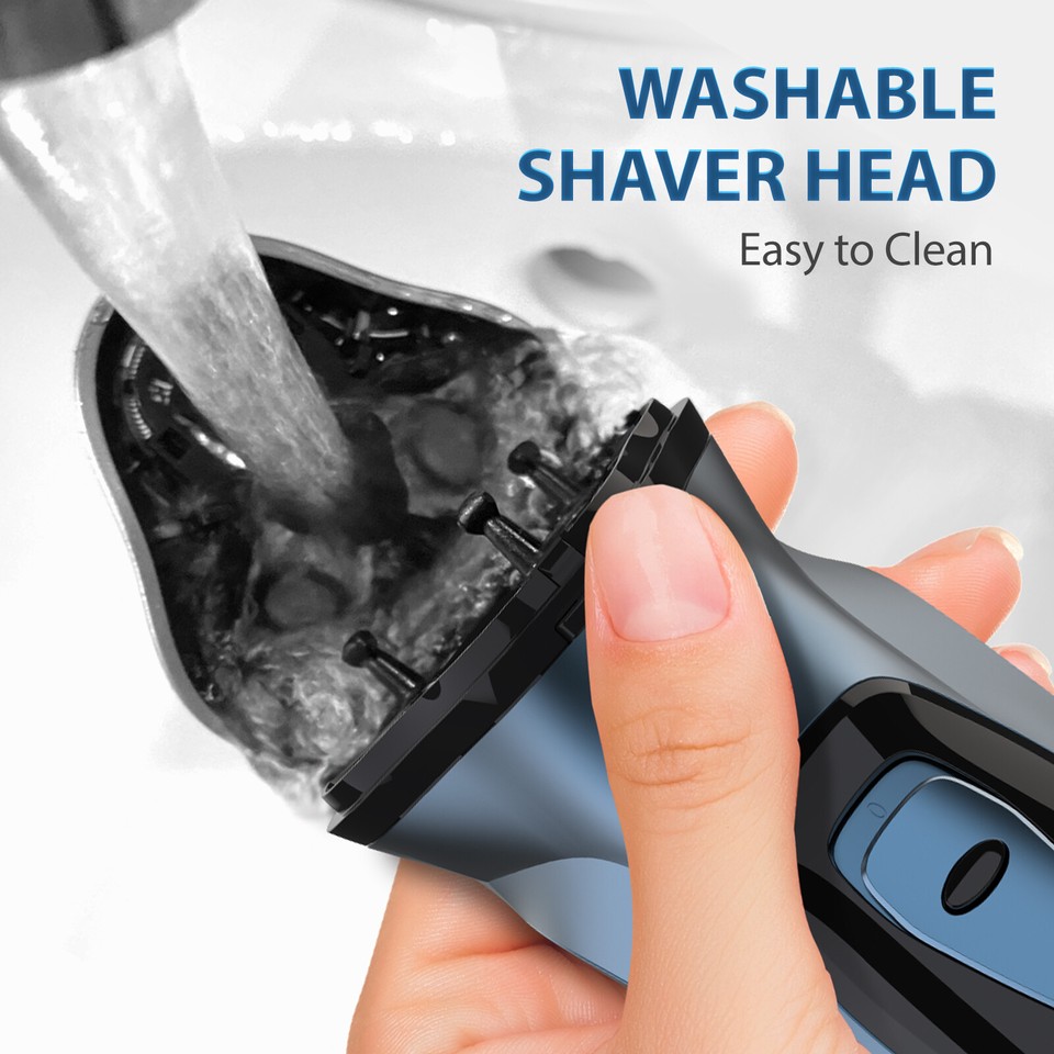 SEJOY 3D Men Electric Shaver Rotary Razor Rechargeable Cordless ...