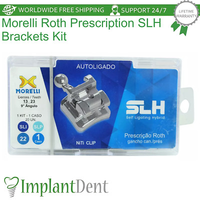 Dental SLH Roth Prescription Brackets Kit 20pcs Dual Activation System ...