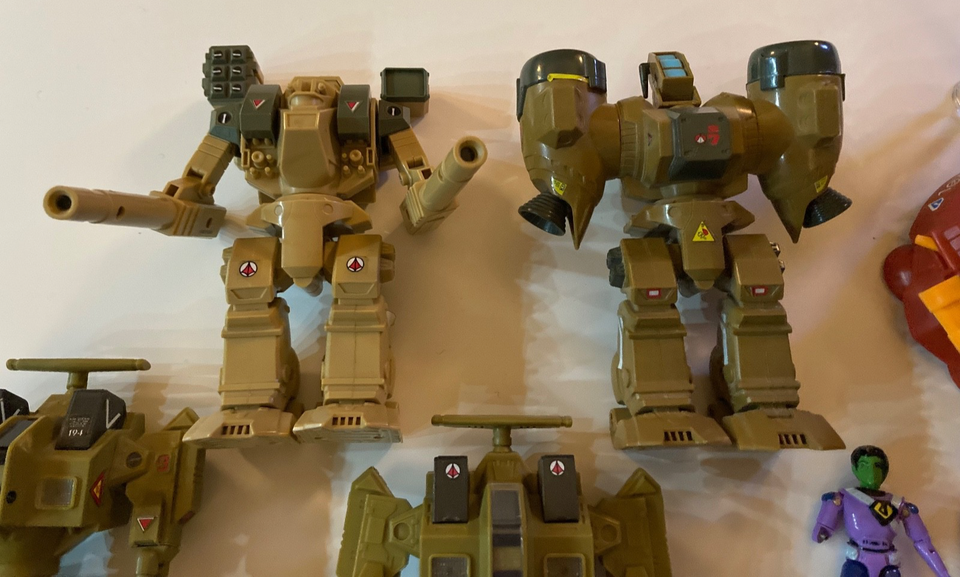 Robotech 1985 Lot - Destroids, Bioroid Hover Craft, 5 Figures Macross ...