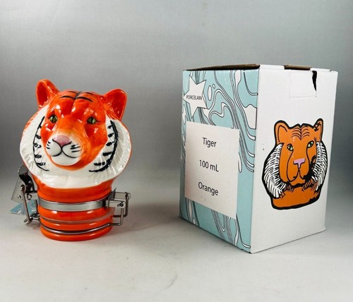 Contained Art TIGER ORANGE Porcelain Jars Airtight Stash Containers ...