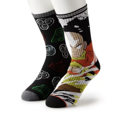 Avatar Socks 2-pack Men’s Novelty Crew Length The Last Airbender New | eBay
