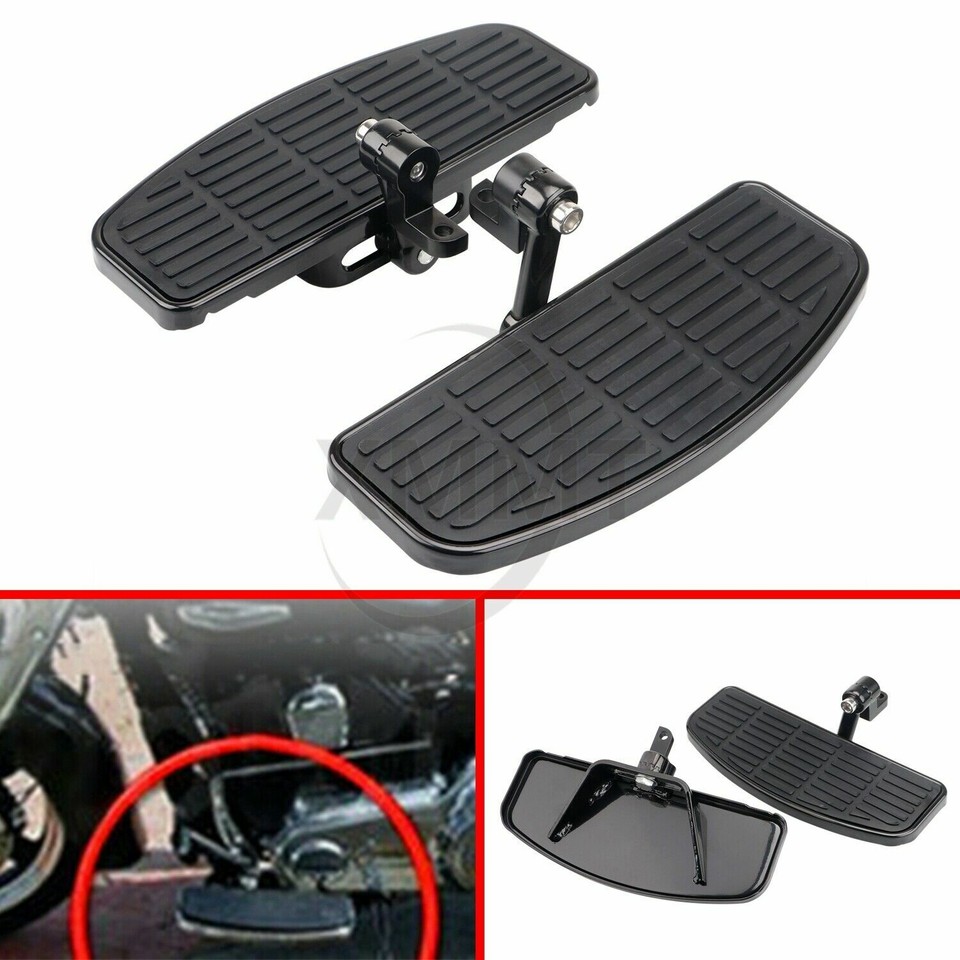 Motorcycle Adjustable Floorboard Footboards Footrest Fit For Harley ...