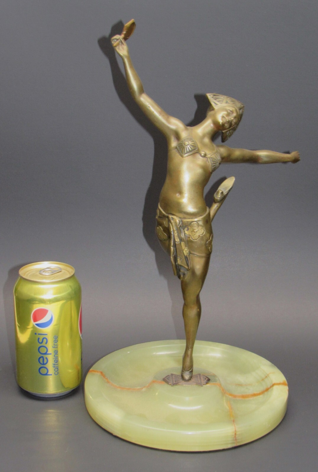 Art Deco Hippolyte Fournier French 1856-26 Bronze Dancer Statue ...