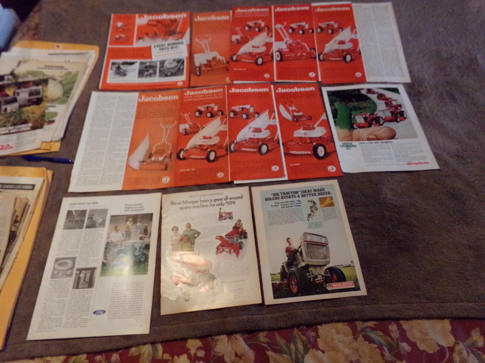Fabulous Lot Of 13 Vintage Lawn Mower Magazine Ads - Jacobsen, Bolens ...