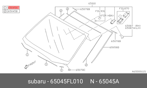 Genuine OE Dam Rubber Lower 65045FL010 For Subaru 65045-FL010 | eBay.de