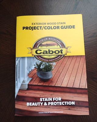 Cabot Exterior Wood Stain PROJECT / COLOR GUIDE 15 Pages | eBay