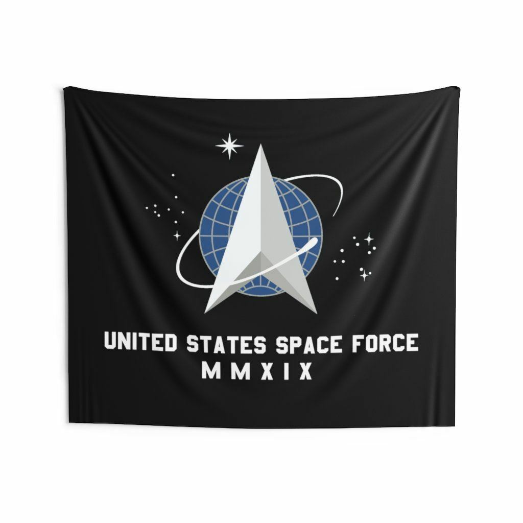 Space Force Flag United States Space Force Logo MMXIX Indoor Wall ...