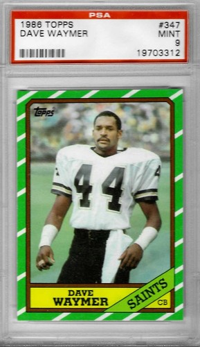 1986 Topps #347 - Dave WAYMER - PSA 9+++ Saints | eBay