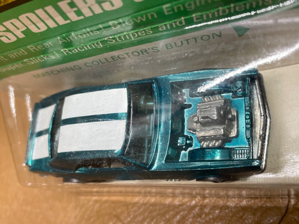 Redline Hot Wheels Spoilers HEAVY CHEVY AQUA MOC/UNPUNCHED SAMPLE PIECE ...