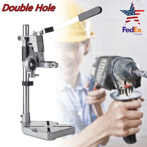 Portable Bench Clamp Drill Press Stand Adjustable Drilling Pedestal ...