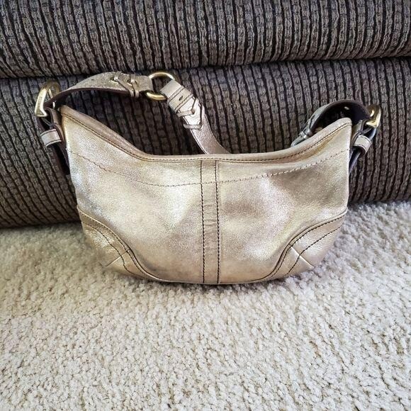 Coach gold leather limited edition handbag - Gem