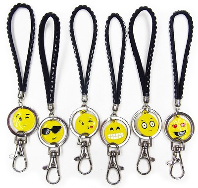 6 Assorted Emoji Fun Key Chains Free Shipping | eBay