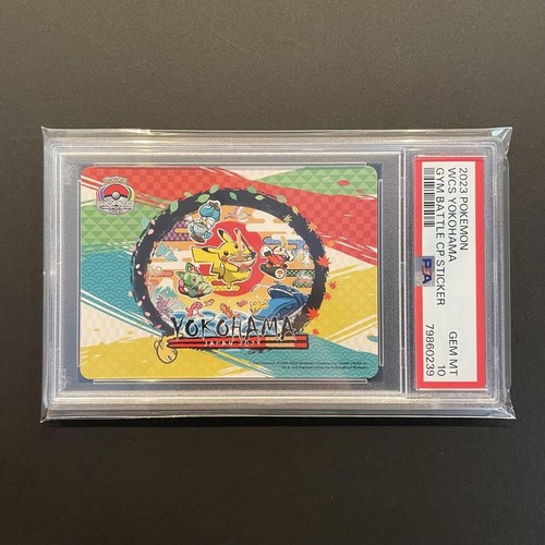 Pokemon WCS Yokohama 2023 Pikachu Commemorative Sticker PSA 10 Mint | eBay