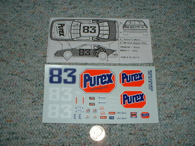 JNJ Hobbies 1/24 1/ 25 Decals #83 Purex Bowman Lake Speed UU | eBay