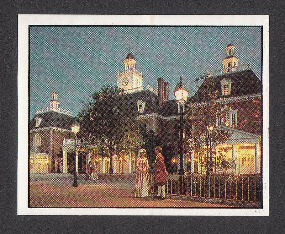 EPCOT World Showcase USA American Pavillion Walt Disney Panini Sticker ...
