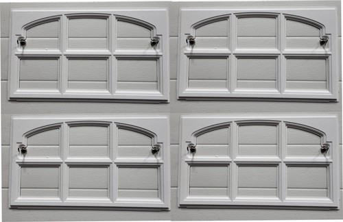 CLOPAY CHARLESTON 508 Window Inserts /Short Panel Garage Door WHITE SET ...