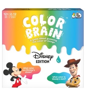 Disney Color Brain Board Game Mickey Mouse Minnie Mouse Quiz Party Game ...