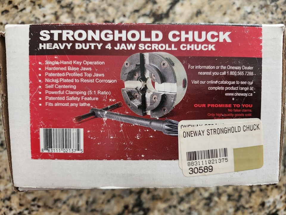 Oneway Stronghold Chuck #2137 For Woodturning Lathes New 883111021375| eBay