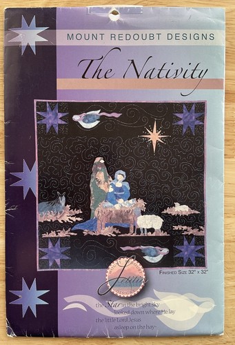MOUNT REDOUBT DESIGNS "THE NATIVITY" WALL HANGING QUILT PATTERN - SIZE ...