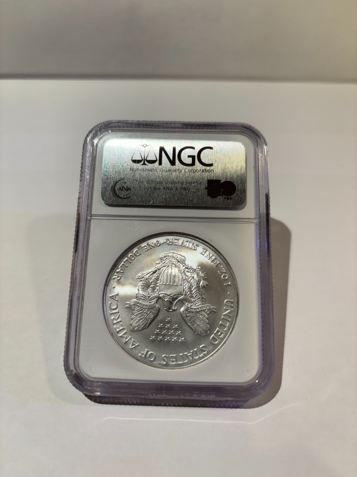 2007 American Silver Eagle NGC MS 69 Classic Brown Label | eBay