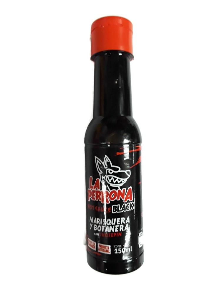 La Perrona Hot Sauce Black Set 4, Salsa Negra Artesanal La Perrona | eBay