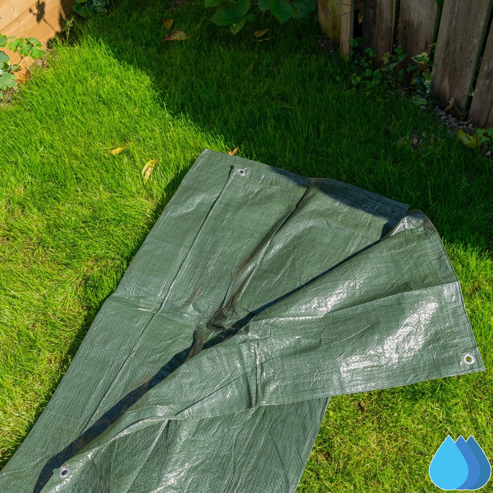 Waterproof Heavy Duty Tarpaulin Cover Tarp Ground Camping Sheet Cover ...