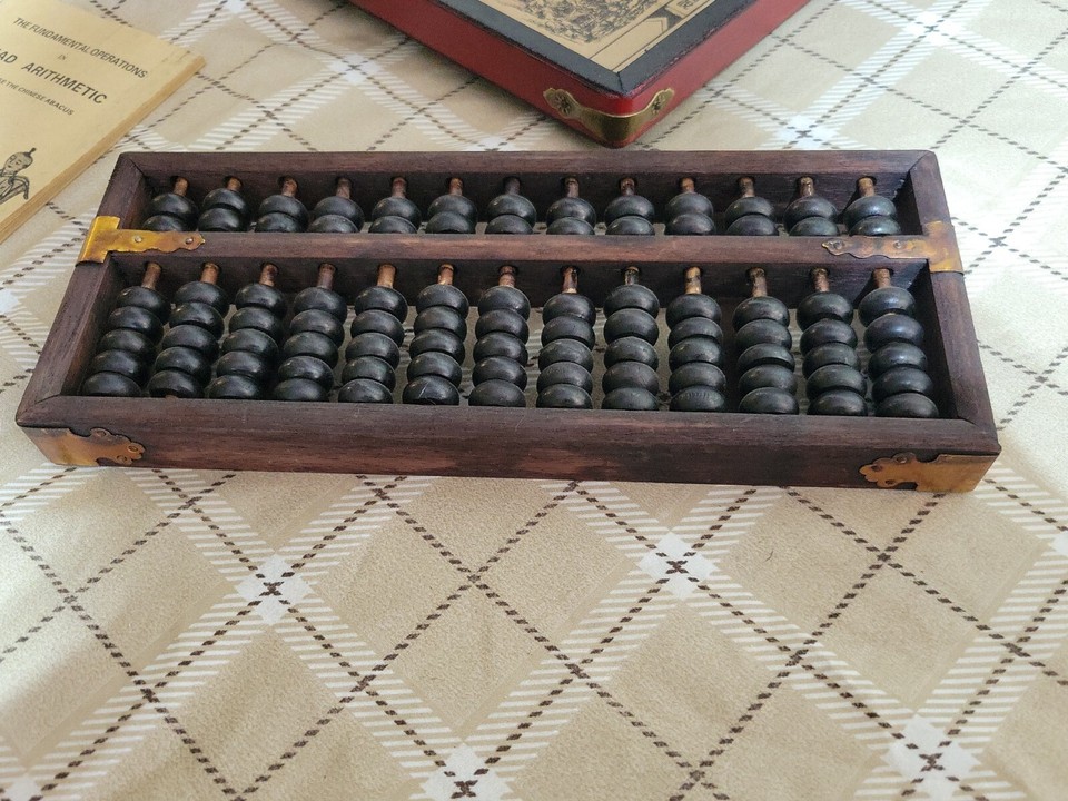 Chinese Abacus In Decorated Wood Box | eBay