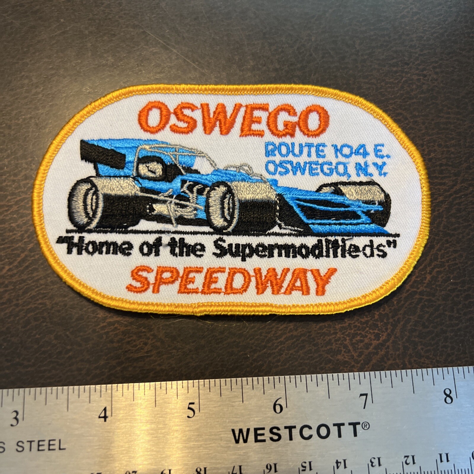 Vintage Racing Patch Oswego Supermodifieds Speedway NY | eBay
