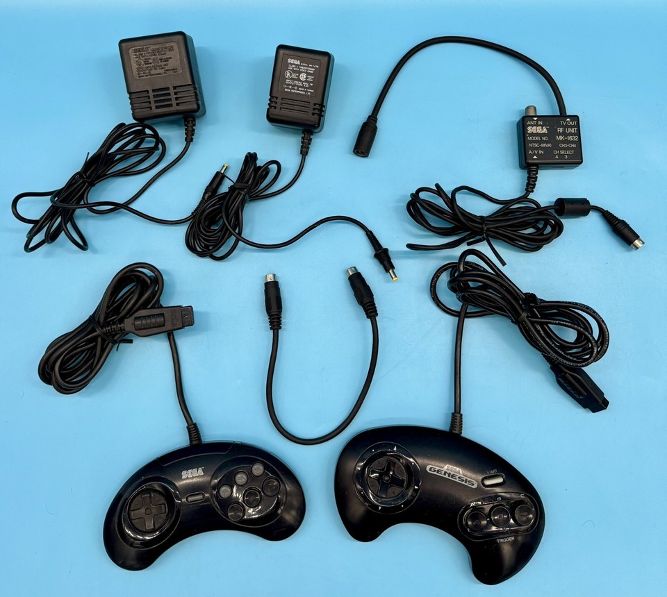 Sega Genesis w/ Sega 32X System & Space Harrier Game & Controllers ...