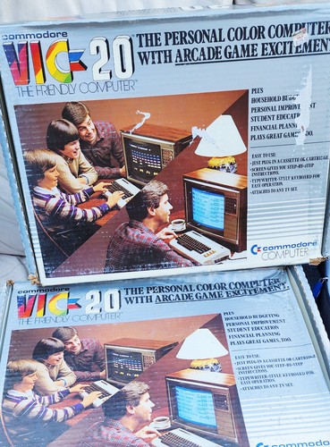 Vintage Commodore VIC-20 Computer w/ Cords, In Orig Box, , As is ...
