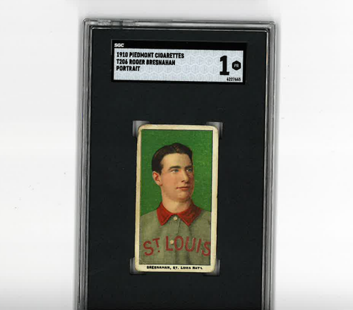 1909-11 T206 Roger Bresnahan SGC 1 piedmont tobacco baseball card | eBay UK