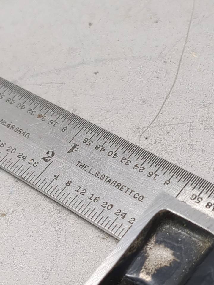 L.S. Starrett Machinist Combination Square 6" 4R Grad Rule USA | eBay
