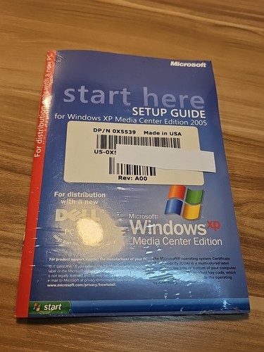 GENUINE Dell Microsoft Windows XP Media Center Edition CD-ROM Disc w ...