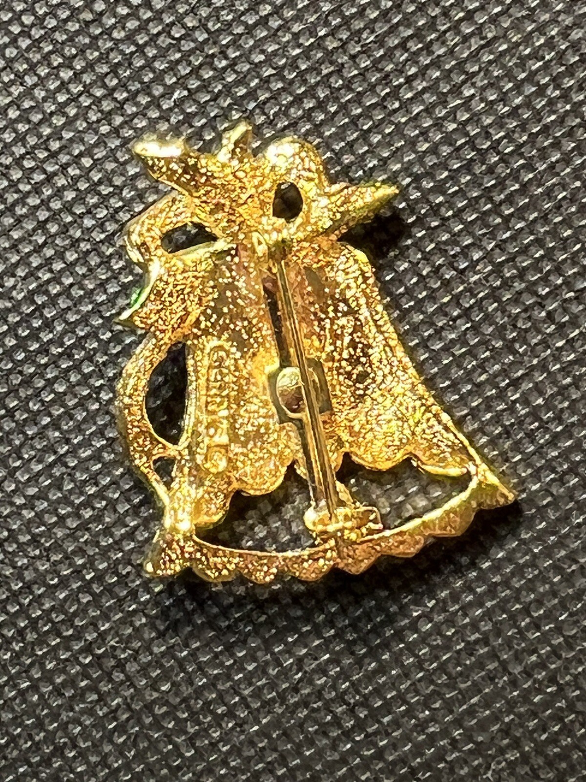 GERRY'S Goldtone Enamel Christmas BELL Brooch Pin Vintage Fashion | eBay