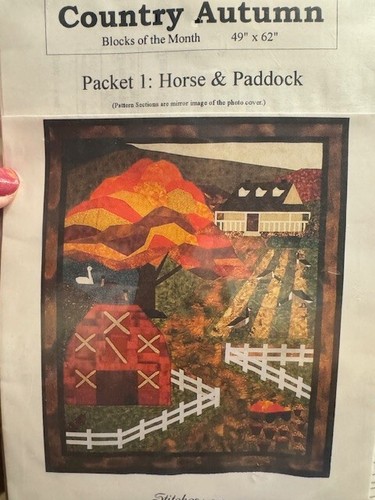 COUNTRY AUTUMN Block of the Month - 12 kits for 49"x62" quilt top | eBay