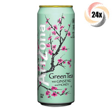 Full Case 24x Arizona Cans Green Tea Cucumber With Citrus 23oz ( Fast ...