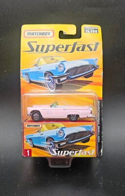Matchbox 2004 USA Superfast #01 1957 Ford Thunderbird Pink 27084168228 ...