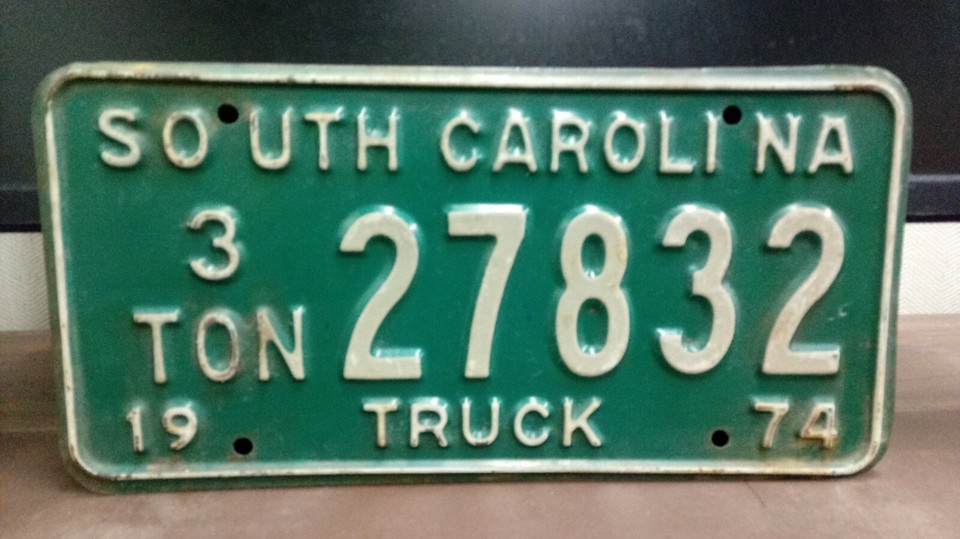 1974 South Carolina TRUCK PAIR License Plate Tag Original | eBay